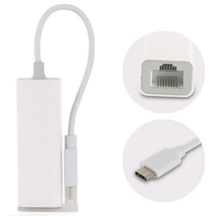 Jual Type C To Lan Adapter Type C To Ethernet Rj45/converter Type C Di ...