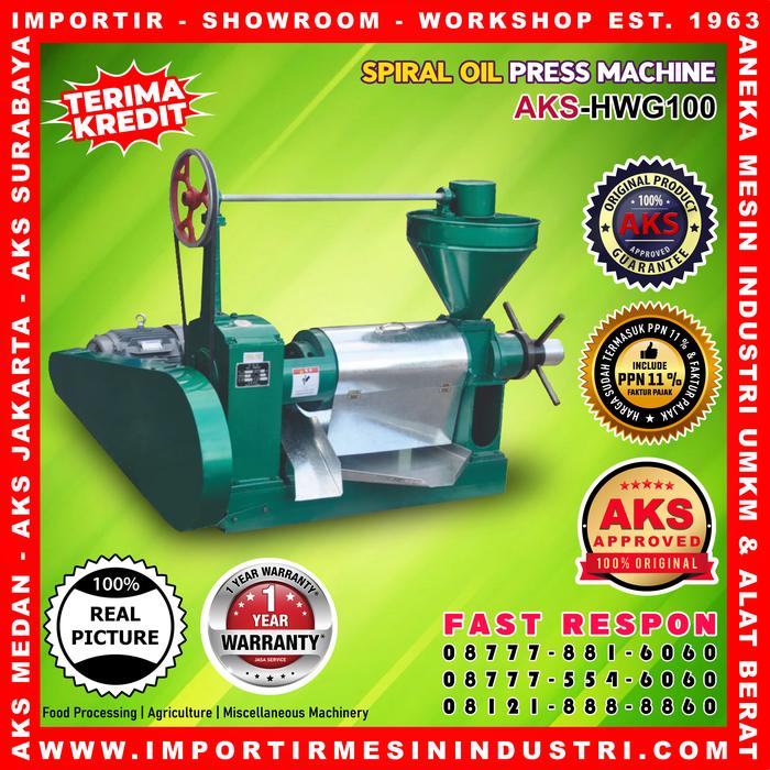 Jual Mesin press minyak kopra / Screw oil press AKS-HWG100 Original ...
