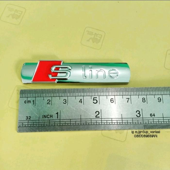 Jual Emblem logo SLINE S LINE audi ukuran original bagasi bahan ...