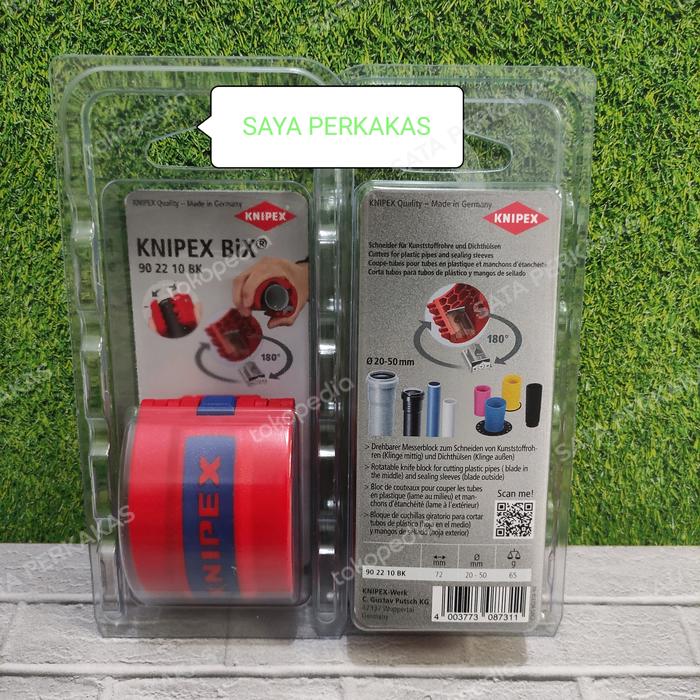 Jual PEMOTONG PIPA PVC 90 22 10 BK KNIPEX BIX CUTTER PLASTIC PIPE ...