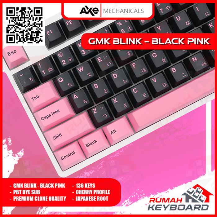 Jual Keycap - Keycaps - Cherry - Gmk Blink Black Pink - Pbt - Dye Sub ...