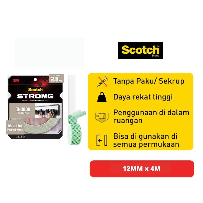 Promo Scotch 3M Perekat Isolasi Indoor Mounting Tape 110-M12 12 MM X 4 M - Kab. Bekasi - 3M by ...