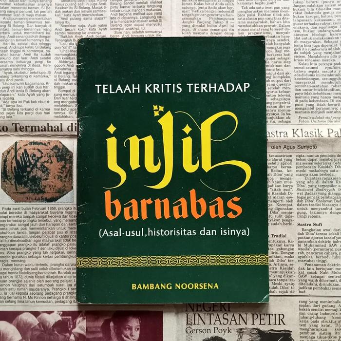 Jual Telaah Kritis Terhadap Injil Barnabas Asal-Usul, Historisitas dan ...