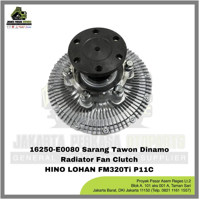 Jual 16250-E0080 SARANG TAWON DINAMO RADIATOR FAN CLUTCH HINO FM320Ti P11C - Jakarta Barat ...