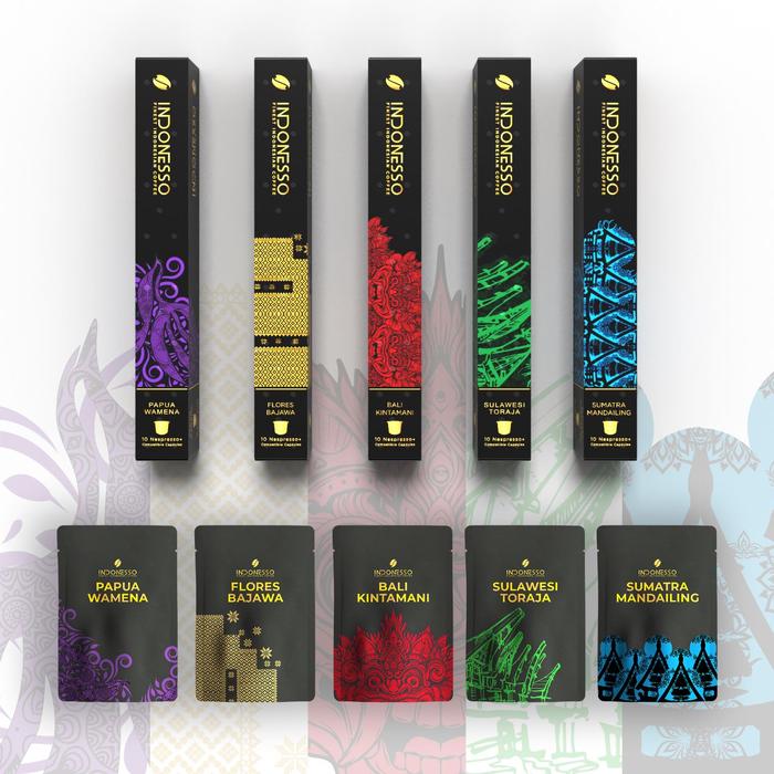 Promo INDONESSO 5 Boxes Coffee Capsules Compatible with Nespresso ...