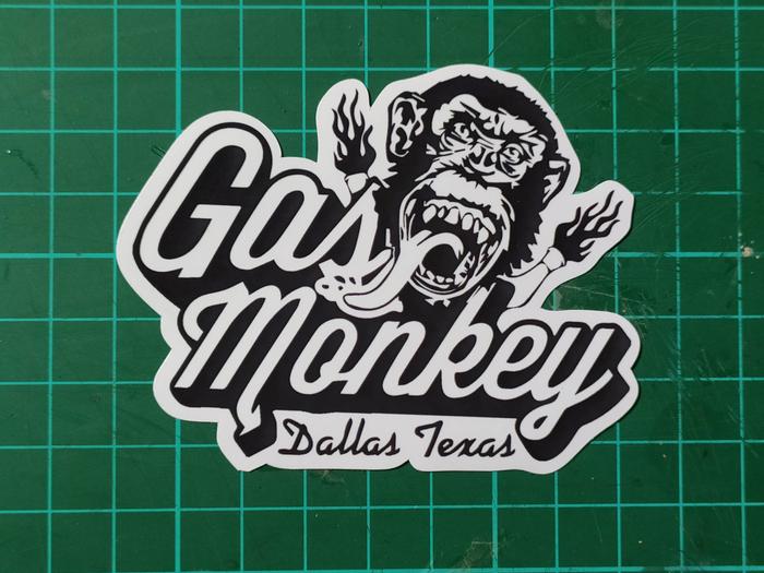 Jual sticker stiker racing gas monkey monyet black - Kab. Pati ...