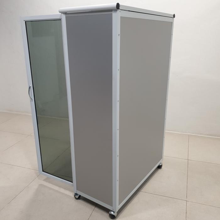 Jual ACP LEMARI SEPATU 80X38X128 CM ALUMINIUM PUTIH RAK SUSUN 7 MUAT 28 ...