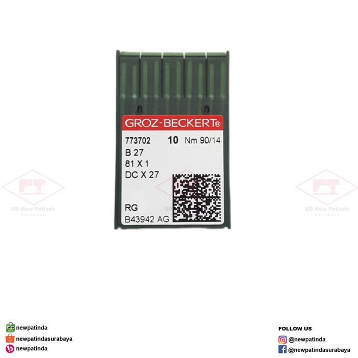 Jual DC x 1 Groz Beckert jarum mesin jahit high speed obras neci industri - 13 FFG SES - Kota ...