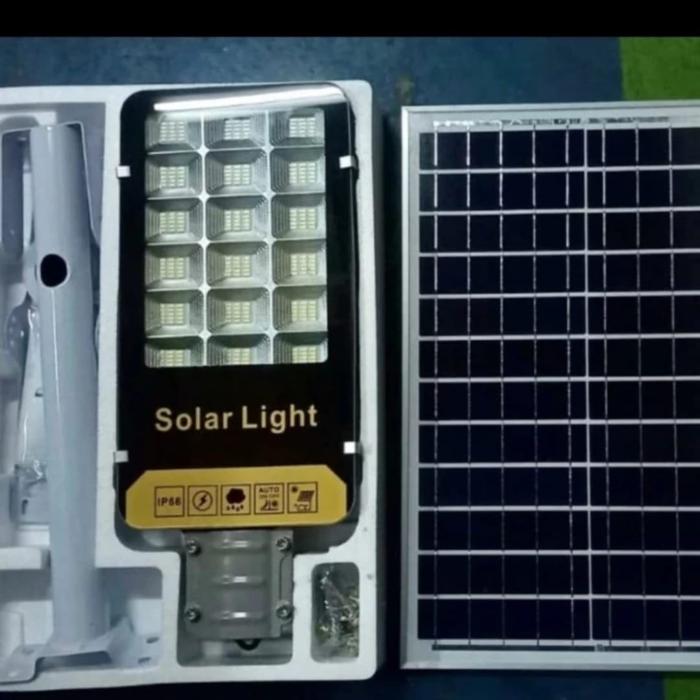 Jual lampu jalan pju panel surya 800w 800 w solar sel matahari remote ...