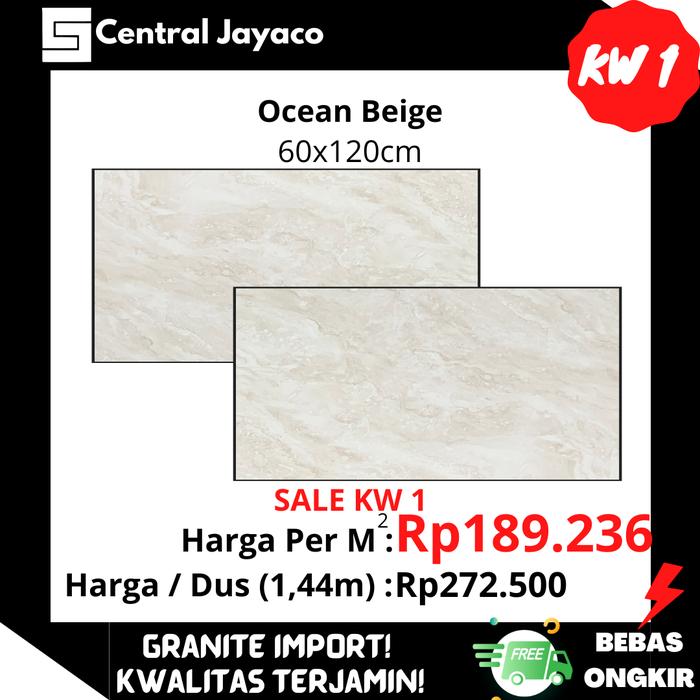 Jual Granit / Granite Tile Microcrystal 60x120 Ocean Beige - Jakarta ...