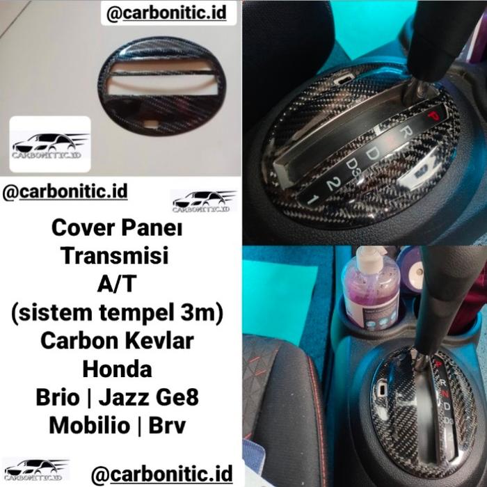 Jual Cover Panel Transmisi A/T Honda Brio/Mobilio/Brv/Jazz ge Carbon ...