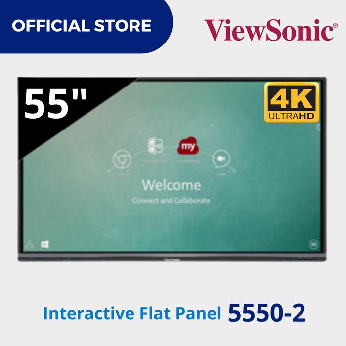 Jual ViewSonic IFP5550 ViewBoard 55 inch -4K Interactive Flat Panel ...