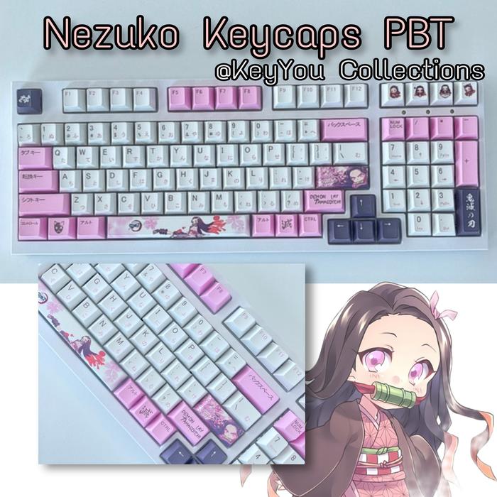 Jual Nezuko kamado keycaps kimetsu no yaiba anime pbt demon slayer ...