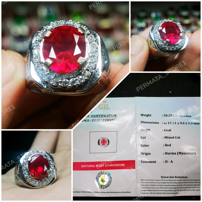 Jual CINCIN BATU PERMATA NATURAL RUBY BURMA (CORUNDUM) MEMO - Jakarta Timur - PERMATA_STORE1 ...