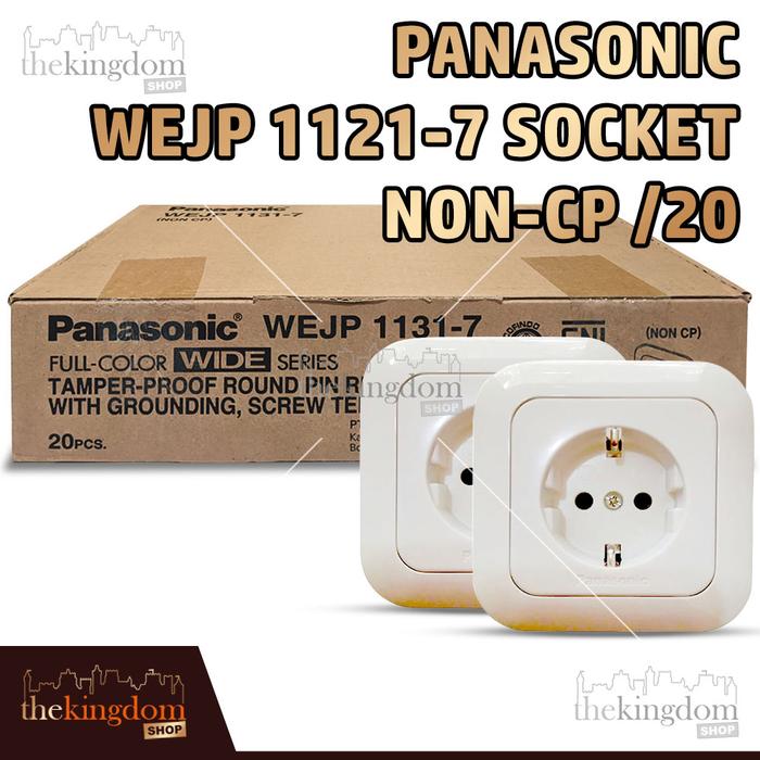 Jual Panasonic WEJP 1131-7 Socket Stop Kontak Non CP Protection ...