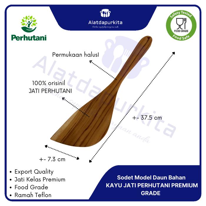 Promo Spatula Sodet Sutil Kayu Jati Panjang 37 cm Tahan Panas Food Grade - Jakarta Barat ...