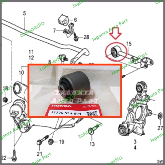 Jual Bushing Upper Arm Setelan Belakang Atas CRV Gen-2 Gen-3 Gen-4 ...