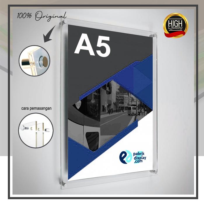 Jual Acrylic frame / Akrilik Poster / Akrilik display dinding (3mm ...