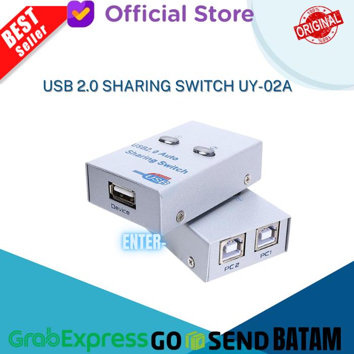 Jual Auto Switch Usb Printer 2 Port 2Port Sharing Switcher USB 2.0 - - Kota Batam - enter ...