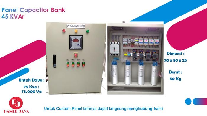 Jual Panel Kapasitor Bank 45 KVAr (Panel Capacitor Bank Perbaikan Cosphi) - Jakarta Barat ...
