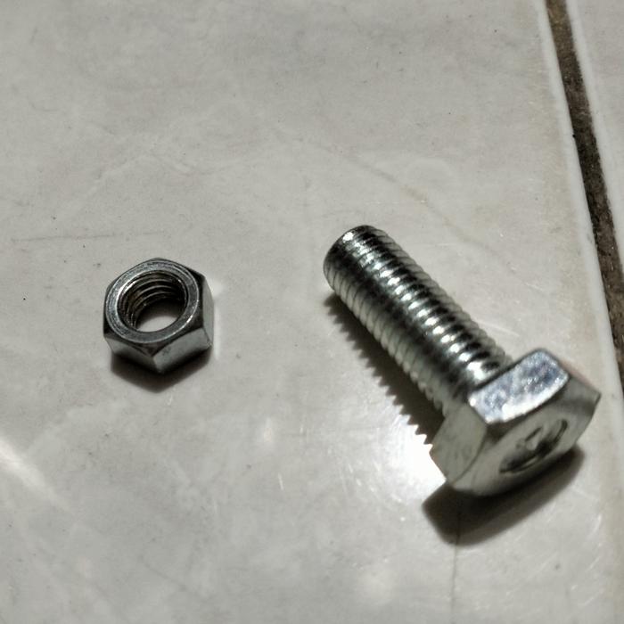 Jual Baut mur putih galvanis m16 x 50 - Jakarta Barat - Aluminium kit indonesia | Tokopedia