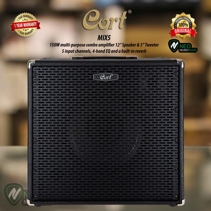 Jual Cort MIX5 150W Keyboard amplifier with 12″ Speaker and 3″ Tweeter ...