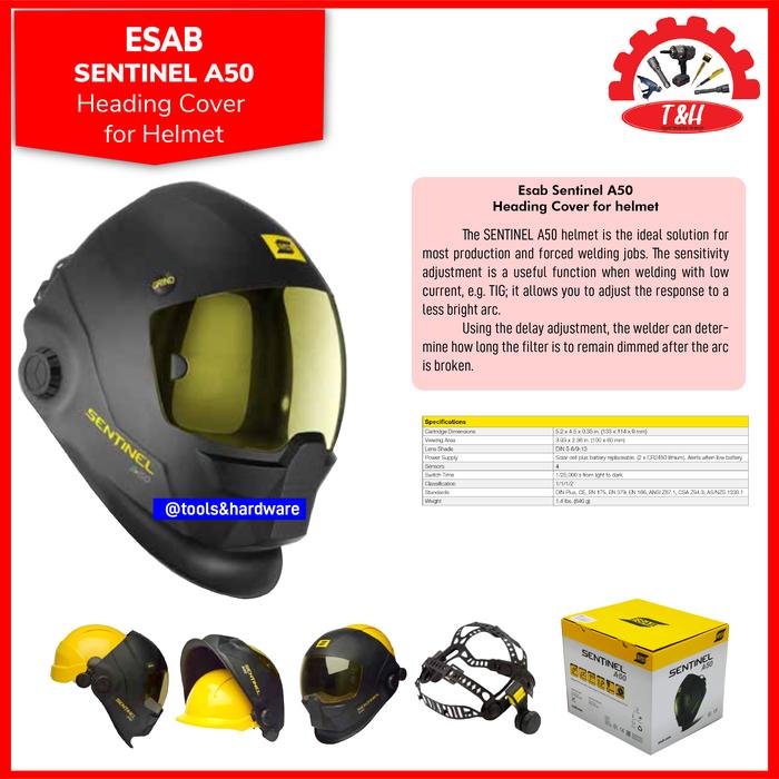 Jual Esab-Sentinel A50 Auto Welding Helmet-Safety Helmet - Jakarta ...
