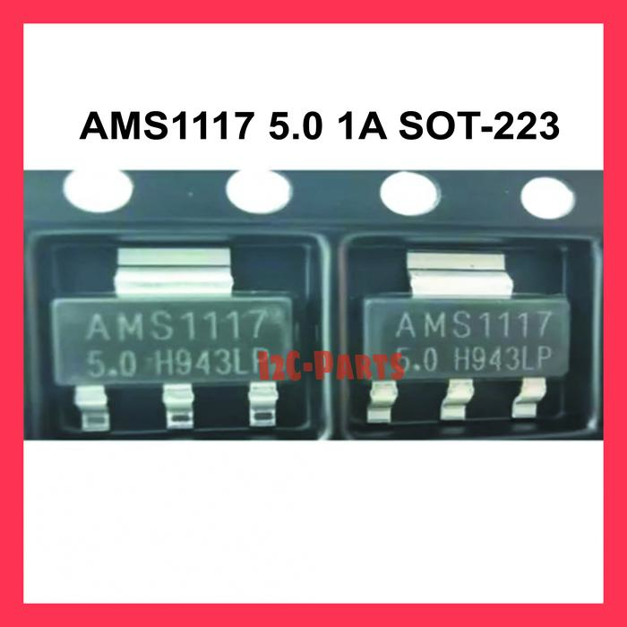 Jual AMS1117 5.0 Voltage Regulator 1A Sot-223 AMS 1117 5.0V Sot223 1 A - Jakarta Timur - I2C ...