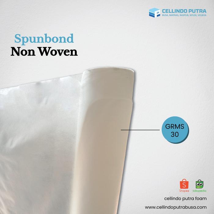 Jual Kain Spunbond Putih 30Gsm [Rollan/100meter] - Furing Laken - Kab ...