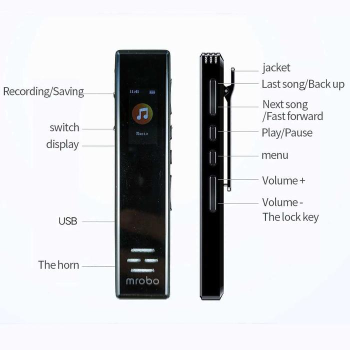 Jual Audio Voice Recorder Alat Perekam Suara Perekam Suara Youtuber ...