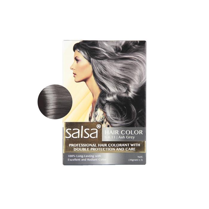 Jual SALSA Pro-Color Sensation -Cat Semir Rambut Permanent - S-8.11 Ash ...