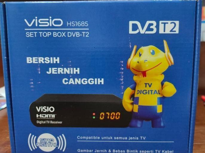 Jual Set Top Box Visio Hs1685 Dvb-t2 Digital Tv Kominfo Garansi Resmi ...
