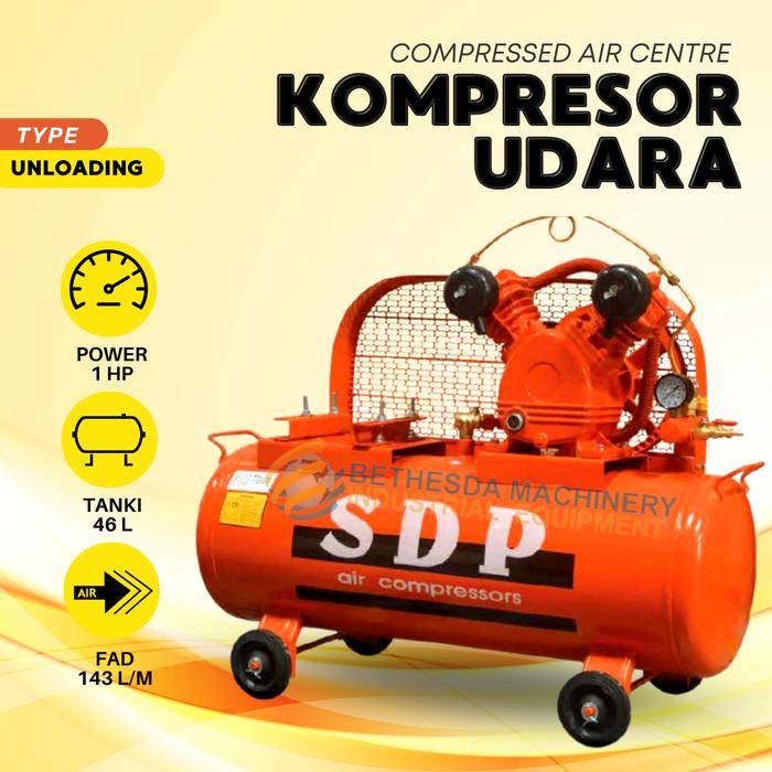 Jual Air Compressor 1 HP. Kompresor angin 1 PK SDP compressor udara ...