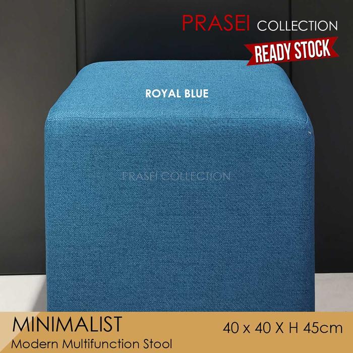 Jual MINIMALIST - Premium Stool Puff Pouf Ottoman Kursi Rias Kain Kotak ...