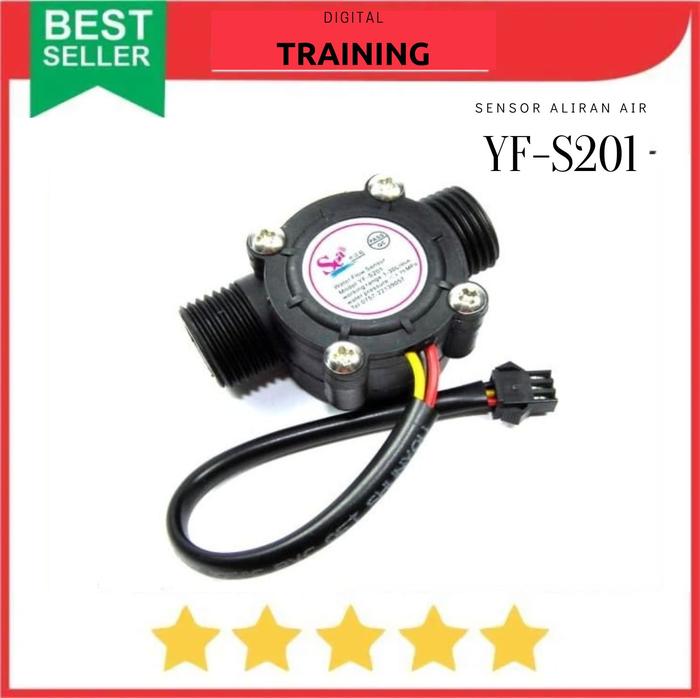 Jual sensor aliran air YF-S201 water Flow YF S201 0.5" inch - Kota ...