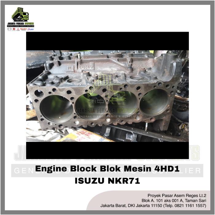 Jual ENGINE BLOCK BLOK MESIN 4HG1 ISUZU NKR71 COPOTAN ASLI TEST ...