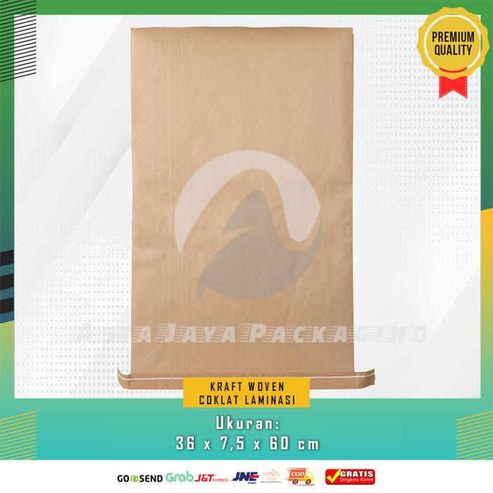 Jual Karung Kraft Paper Coklat Laminasi Woven Ukuran 36 x 7.5 x 60 cm ...