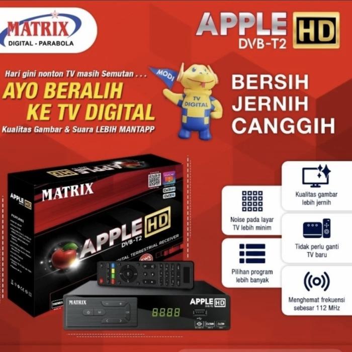 Jual Set Top Box Matrix Digital Apple DVB-T2 STB TV Digital Youtube DVB ...