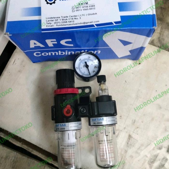 Jual AIR FILTER REGULATOR DOUBLE AIRTAC AFR-2000-02 1/4" - Jakarta ...