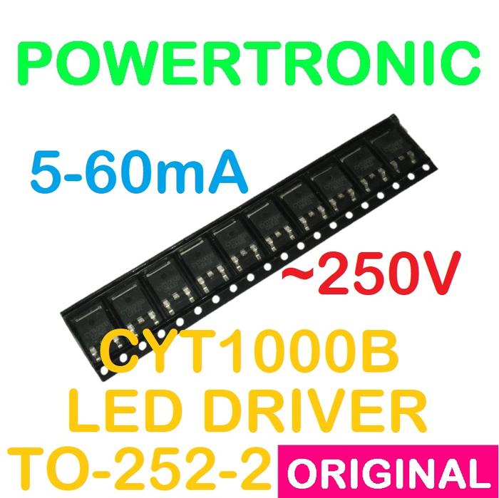 Jual CYT1000B 5mA-60mA MAX 250VAC IC LED DRIVER LINEAR CONSTANT CURRENT - Kab. Bogor ...