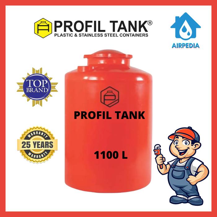 Jual TANGKI AIR PLASTIK PROFIL TANK TDA 1100 LITER - TOREN AIR PROFIL ...