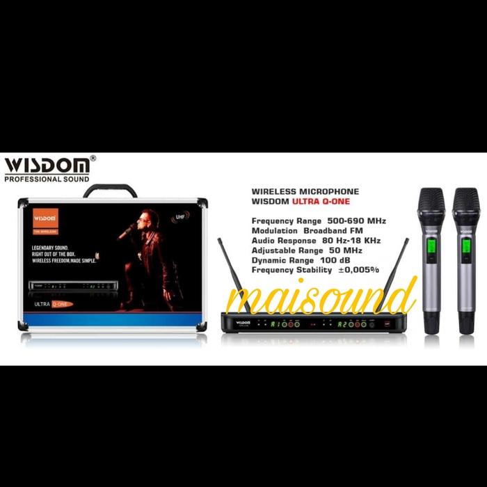 Jual MIC WIRELESS WISDOM ULTRA Q ONE HANDHELD MICROPHONE WISDOM ULTRA ...