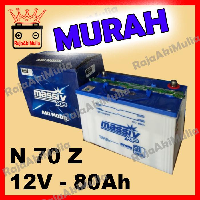 Jual ACCU/ AKI MOBIL BASAH MASSIV XP N70Z 12V 80AH 75D31R - Kota Tangerang - Rajaakimulia ...