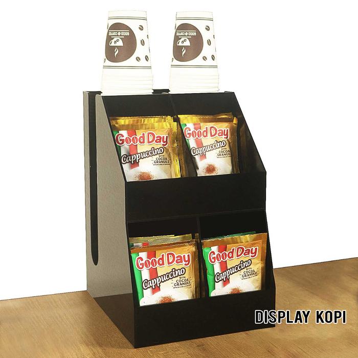 Promo coffee storage / tempat kopi / rak kopi / cup organizer acrylic ...