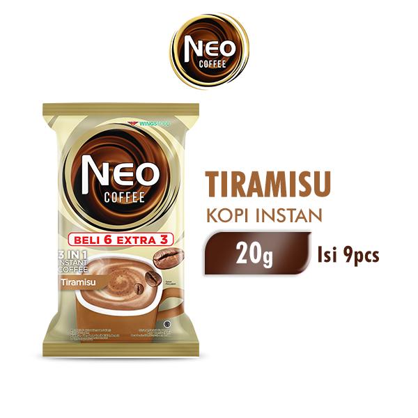 Promo Neo Coffee Kopi Instan Coffee Tiramisu 20gr x 9pcs - - Wings ...