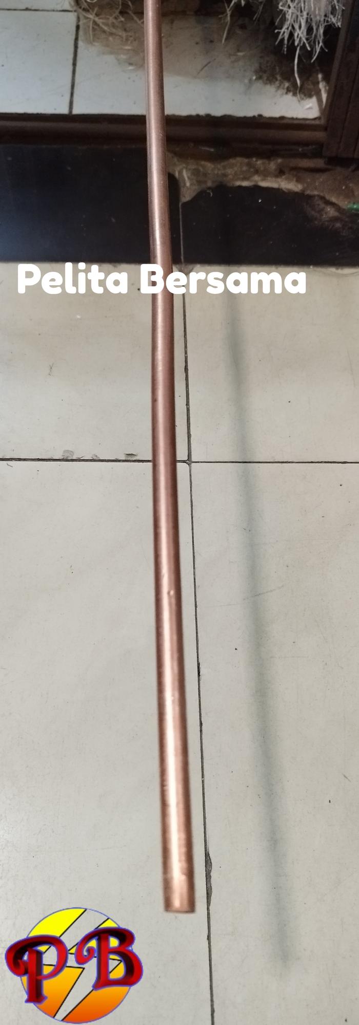 Jual Grounding Rod 1/2 inch x 4 Meter / Copper Rod 1/2 x 4 M / Tembaga ...