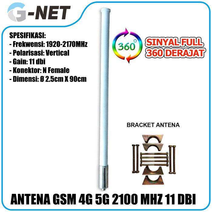 Jual Antena Penguat Sinyal GSM 4G 5G 2100 MHz 1920-2170MHz Omni 11 dBi - Jakarta Pusat - Era ...