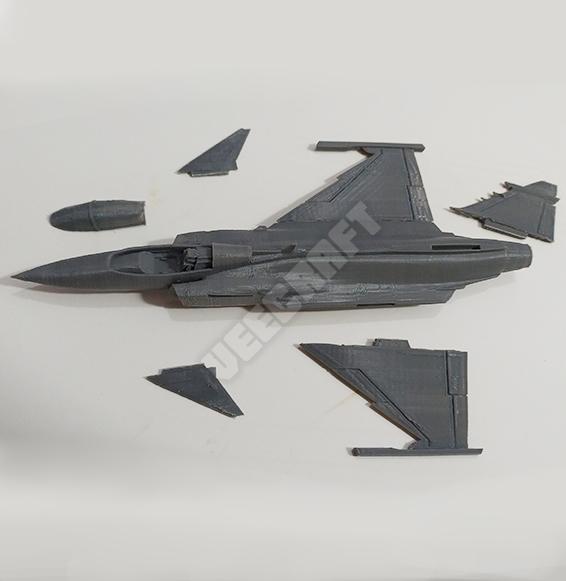 Jual 3D Print Miniatur Pesawat SAAB JAS GRIPEN Skala 1/72 Part Model ...