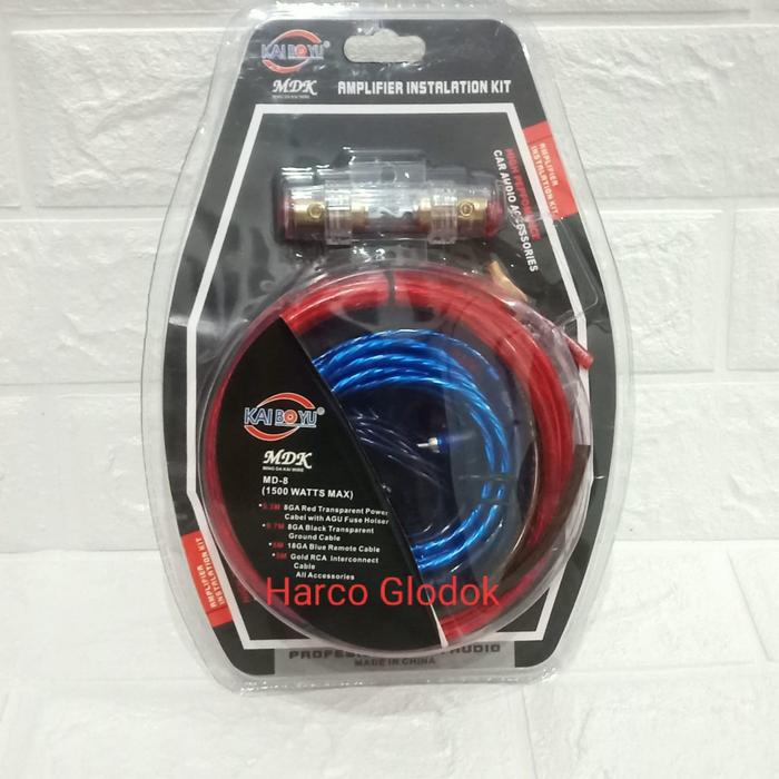 Jual Paket kabel set audio mobil fuse, kabel remote, rca, kabel power ...