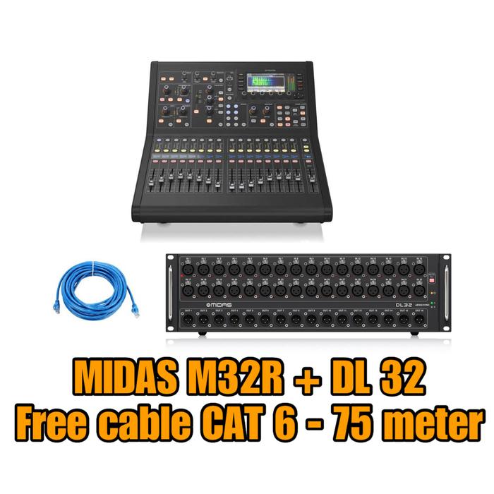 Jual PAKET MIDAS M32R + DL32 free cable - Kota Surabaya - MAESTROMUSIK | Tokopedia